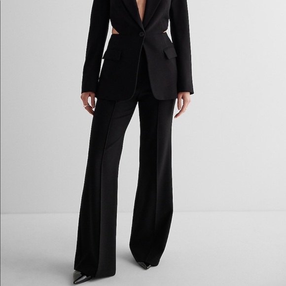 Express | Pants & Jumpsuits | Express Black Super High Waisted Flare ...